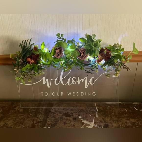 Other | Light Up Welcome To Our Wedding Sign | Poshmark